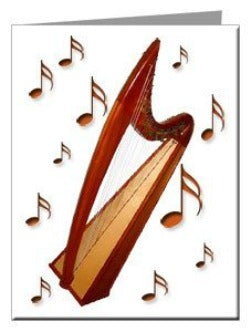 Harp Note Cards – Strum Hollow Music