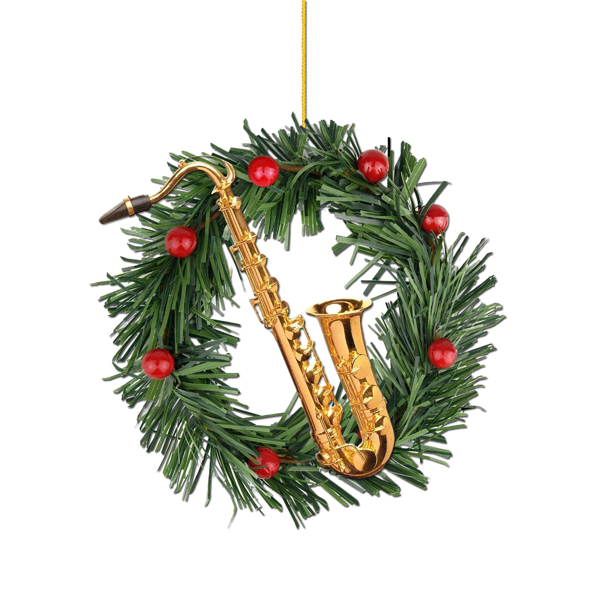 Saxophone Ornament – Strum Hollow Music